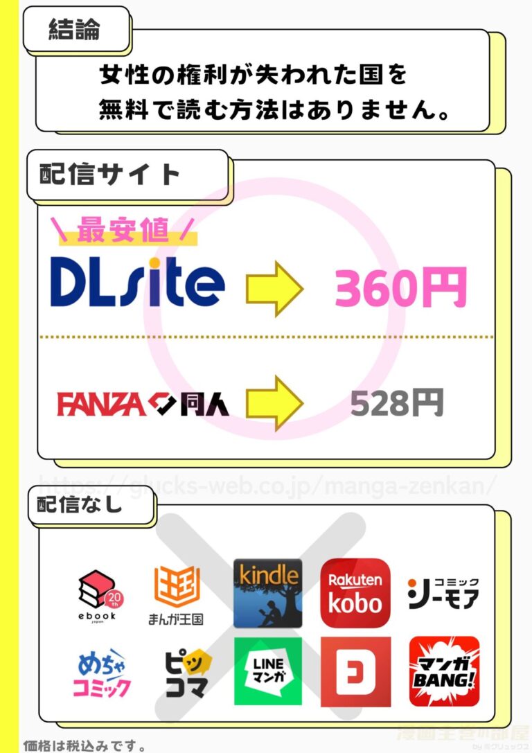 女性の権利が失われた国（mokataki_works）の漫画を無料で読めるサイトを調査！ | 漫画全巻の部屋